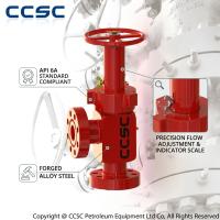 China Hydraulic Actuated Adjustable Choke Valve API 6A Remote Flow Control 10000psi Fail Safe Position Feedback for sale