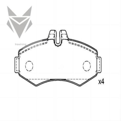China Auto Brake Pads MERCEDES BENZ V-class 638/2 Vito Box 638 Vito Bus 638 OE 0004214110 for sale