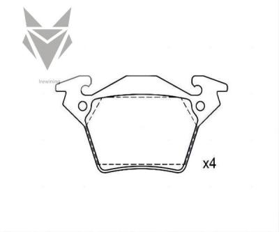 China Car Brake Pads MERCEDES BENZ V-class MPV 638/2 Vito Box 638 Vito Bus 638 OE 0004214210 for sale