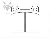 China Car Brake Pads MERCEDES BENZ Coupe Kombi Estate S-class SL Saloon OE 0014200620 for sale