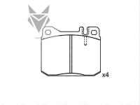 China Auto Brake Pads MERCEDES BENZ Coupe Kombi Estate S-Class SL Saloon OE 0014209920 for sale