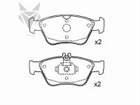 China Auto Brake Pads MERCEDES BENZ C-Class Estate CLK Convertible E-Class Estate SLK 0024209620 for sale