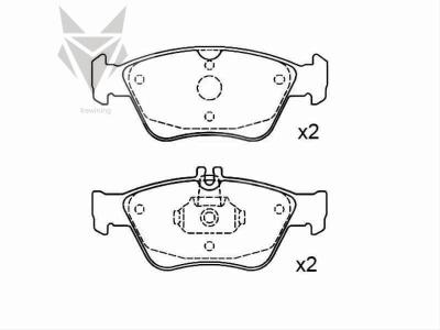 China Auto Brake Pads MERCEDES BENZ C-Class Estate CLK Convertible E-Class Estate SLK 0024209620 for sale