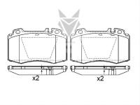 China Auto Brake Pads MERCEDES BENZ C-Class Coupe M-Class SL 0034204220 for sale