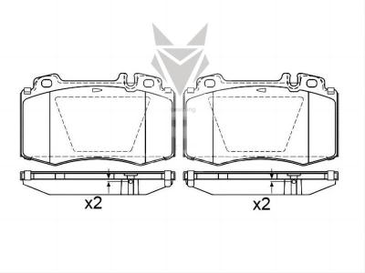 China Auto Brake Pads MERCEDES BENZ C-Class Coupe M-Class SL 0034204220 for sale