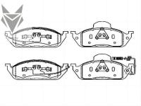 China Auto Brake Pads MERCEDES BENZ M-Class W163 1634201220 Car Brakes Accessories for sale