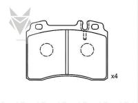 China Auto Brake Pads MERCEDES BENZ 190 E-Class Estate Cabriolet C-Class Coupe Saloon 001 420 98 20 for sale