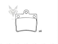 China Auto Brake Pads MERCEDES BENZ C-Class W202 W203 002 420 51 20 Car Accessories for sale