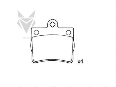 China Auto Brake Pads MERCEDES BENZ C-Class W202 W203 002 420 51 20 Car Accessories for sale