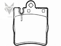 China Auto Brake Pads MERCEDES BENZ E-Class W210 CLK Convertible A208 002 420 52 20 for sale
