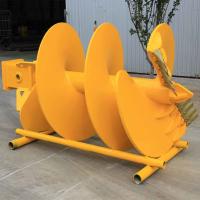 China Flat Soil Piling Rock Drilling Auger Conical Flat Auger 600-2500mm for sale