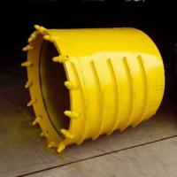 China Hard Ground Q355d Rock Core Barrel Bucket With Bullet Teeth for sale