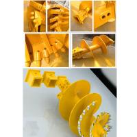 China Rock Soil Piling Drill Auger Conical Rock Auger 16-30mm Matched For Piling Rig for sale
