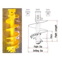 China Rock Soil Piling Drill Auger Conical Rock Auger 16-30mm Matched For Piling Rig for sale