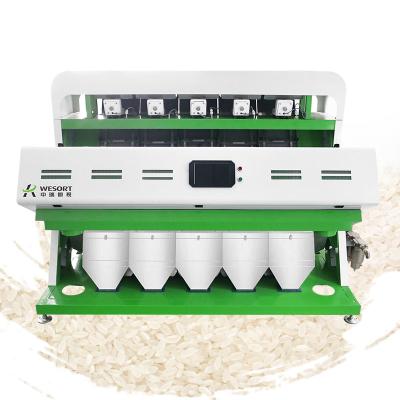 China Easy To Operate Wheat Spice Cereal Rice Color Sorter Large Color Sorter Machine 5 Channel Automatic Sorter for sale