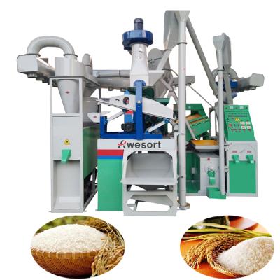 China Milling Machinery Mini Combined Rice Mill Automatic Wesort Ricemill Machine Easy Operation Machine for sale