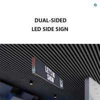 China Dual-sided LED Side Sign / LED Electronic Wayfinding Sign 
              Double-sided HD LED Display Screen for sale
