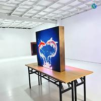 China Dual-sided LED Side Sign / LED Electronic Wayfinding Sign 
              Double-sided HD LED Display Screen for sale
