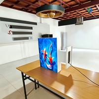 China Dual-sided LED Side Sign / LED Electronic Wayfinding Sign 
              Double-sided HD LED Display Screen for sale