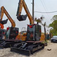 China Second Hand Sany SY75C Excavator 41.1 kW Original Hydraulic Cylinder Used Mini Excavator 7 Ton for sale
