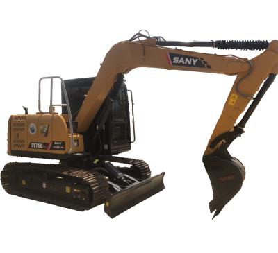 China Sany SY75C Pro Excavator 0.32m3 Bucket Capacity Original Hydraulic Cylinder 7 Ton for sale
