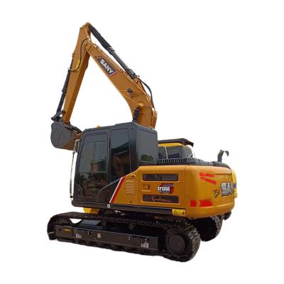 China Used Sany SY135C Pro 13 Ton Crawler Excavator 2016 0.6m3 Bucket Original Hydraulic Cylinder for sale