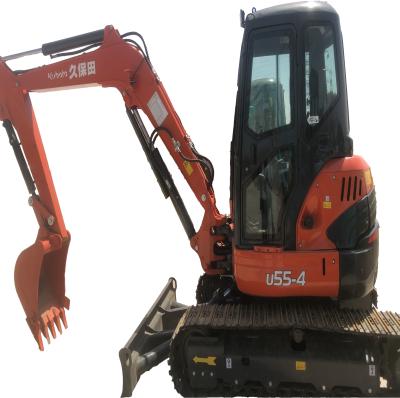 China Mini Second Hand Excavator 5.5 Ton Kubota U55 Used Excavator with Original Hydraulic Valve for sale
