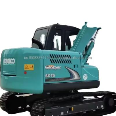 China 42kw Kobelco SK75-8 Used Hydraulic Crawler Excavator 9ton 0.4M3 Bucket Original Valve for sale