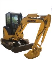 China Used Komatsu PC35 Mini Excavator 3.5Ton 2016 Original Hydraulic Pump 0.2M3 Bucket for sale