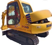 China Used Komatsu PC60 6 Ton Hydraulic Mini Excavator 2016 0-2000 Hours Great Condition for sale