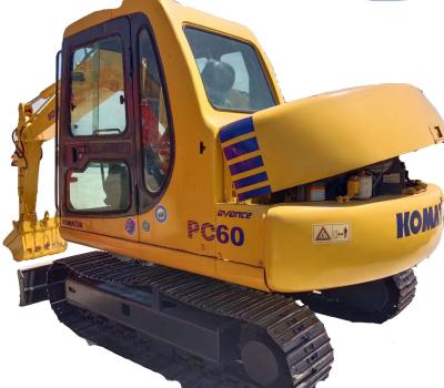 China Used Komatsu PC60 6 Ton Hydraulic Mini Excavator 2016 0-2000 Hours Great Condition for sale