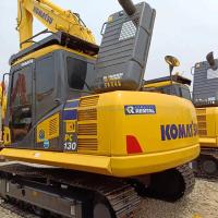 China Used Komatsu PC130 Excavator 13 Ton 2016 Low Hours Original Hydraulic Valve Shanghai for sale