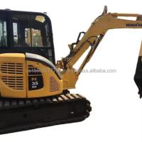 China Komatsu PC35 Mini Hydraulic Excavator Used Crawler Excavator 3670 KG 21 KW for sale