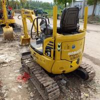 China Komatsu PC18MR Mini Used Excavator 2ton Operating Weight Original Hydraulic Valve 2016 for sale