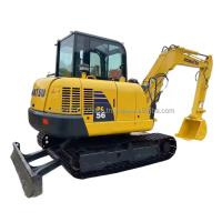 China Komatsu PC56-7 Used Excavator 5 Ton 0.22m3 Bucket Low Hours 2016 for Construction for sale