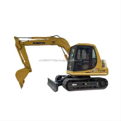China Komatsu PC60 Used Excavator 6 Ton Crawler 2016 0.3m3 Bucket 40kw Engine for sale