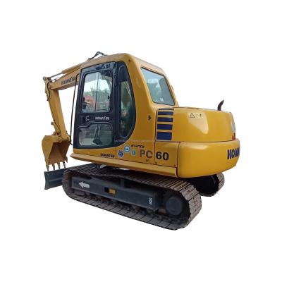China Komatsu PC60 Used Excavator 6 Ton 40kw Low Hours 0-2000 Crawler for sale