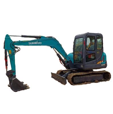 China Sunward SWE60E 6 Ton Hydraulic Crawler Mini Excavator Second Hand 0.5m3 Bucket for sale