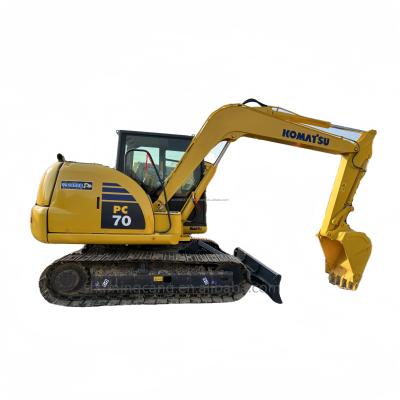 China Komatsu PC70 Used Excavator 7 Ton 0.3m3 Bucket Hydraulic Crawler for Construction for sale