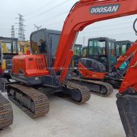China Used DOOSAN DX60 Excavator 2016 0.21m³ Bucket 6 Ton Operating Weight Excellent Efficiency for sale
