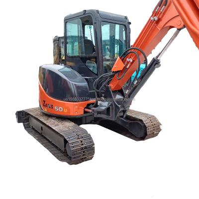 China Hitachi ZX50u 5 Ton Mini Excavator 37.5 kW Engine 0.22m3 Bucket Capacity Used 2016 for sale