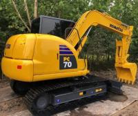 China Komatsu PC70 7 Ton Used Excavator 0.2M3 Bucket 25kw Engine Good Walking Condition for sale