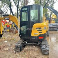 China Used Sany SY35U Mini Excavator 3.5 Ton 0.2m3 Bucket Original ISUZU Engine for sale