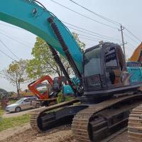 China Kobelco SK350 Excavator 35 Ton 35000 kg Machine Weight Original Hydraulic Pump 2016 for sale