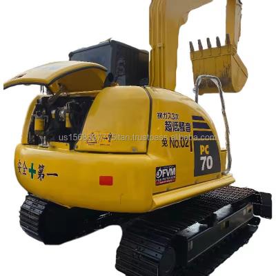 China Komatsu PC70 Used Mini Excavator 7 Ton 2016 with Original Hydraulic Cylinder and Valve for sale