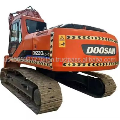 China Doosan DH220-7 Used Excavator 22 Ton 0.5m3 Bucket Original Hydraulic Valve Good Condition for sale