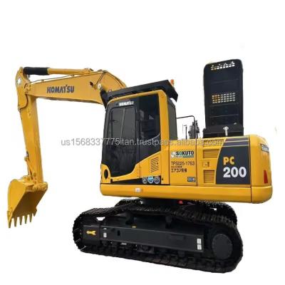 China Komatsu PC200 Hydraulic Crawler Excavator 20 Ton 20000 KG Machine Weight 2016 for sale