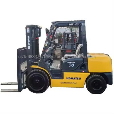 China Used Komatsu 30 Forklift 3 Ton Diesel Excellent Performance Original 2016 for sale