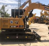 China Sany SY75C Pro Excavator 2016 9 Ton Second Hand Hydraulic Valve Original for sale