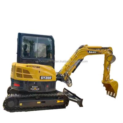 China SANY SY35U Mini Excavator 3.8 Ton with 20.4kw Engine Low Hours 0-2000 for sale